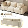 3 Seater Sofa, Modern Sofa Couch with Removable Back Cushions and 5 ...