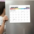 QTOCIO Magnetic Calendar For Refrigerator 2026-2027 Fridge Calendar 18 ...