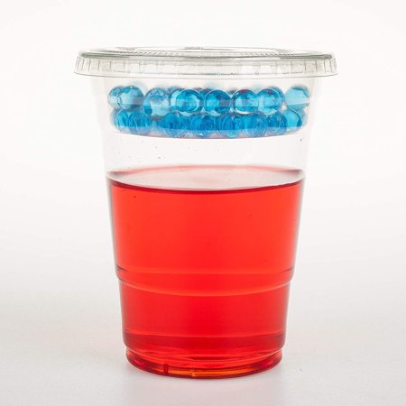 GOLDEN APPLE Cup series, 32oz Clear Plastic cups with Flid lids with X ...