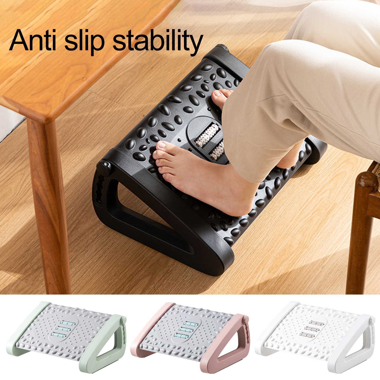 Honrane Office Stool Footrest with Ergonomic Design: Relieve Pressure ...