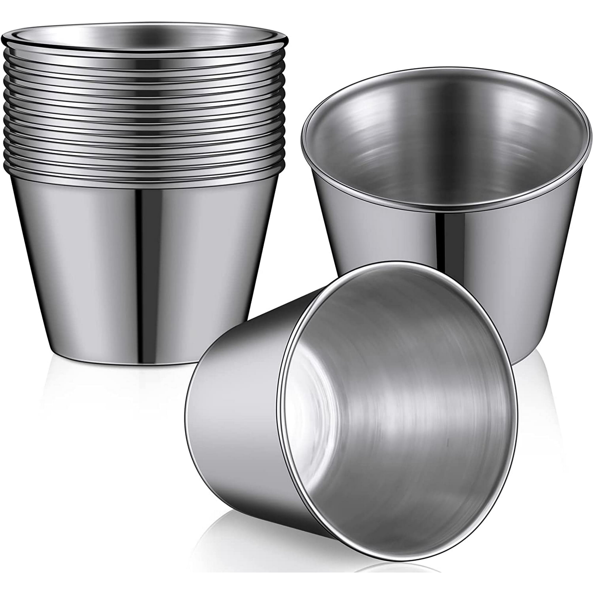 Click here for Salafire 48 Pack Metal Ramekins Stainless Steel Co... prices