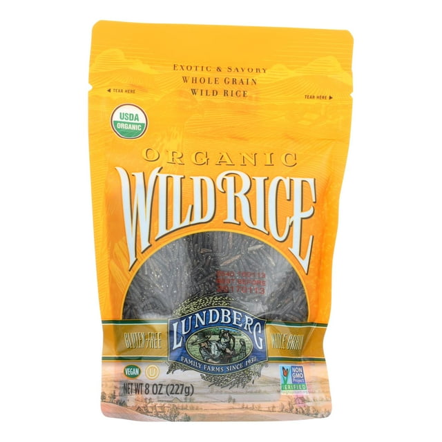 (6 Pack) Lundberg Family Farms Organic Wild Rice, 8 Oz - Walmart.com