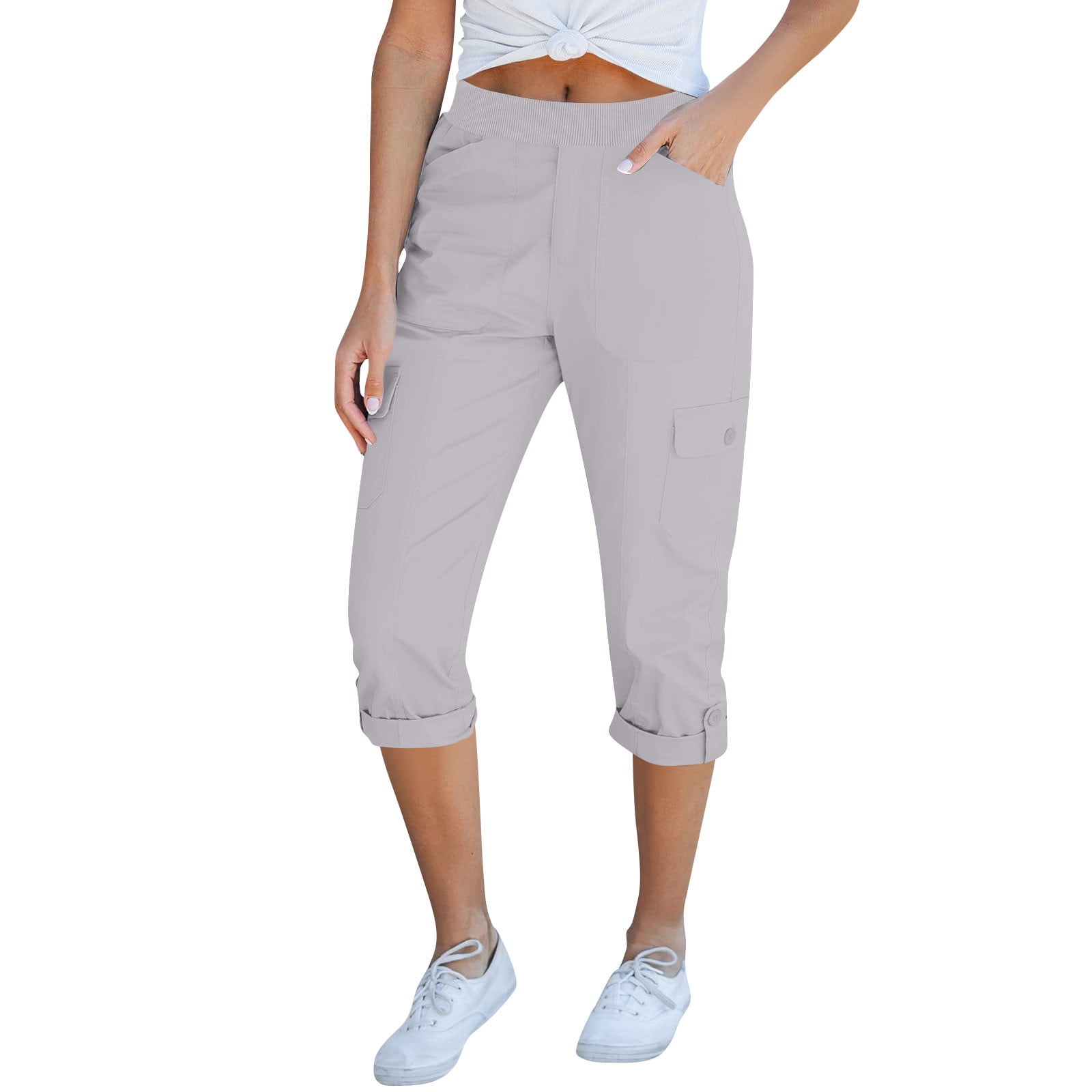 Click here for Bocqde Capri Pants For Womens Summer Loose Fit Cas... prices