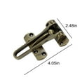 TOUMENY Rocker Bar Door Lock, Heavy Duty Alloy Security Guard for Front ...