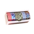6 Rolls Decorative Tape Print Hand Account Tape Washis Tape Paper Tape ...
