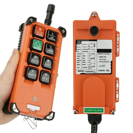 Hoist Control, Safe 2 Transmitter + 1 Receiver Durable Wireless Ip65 ...