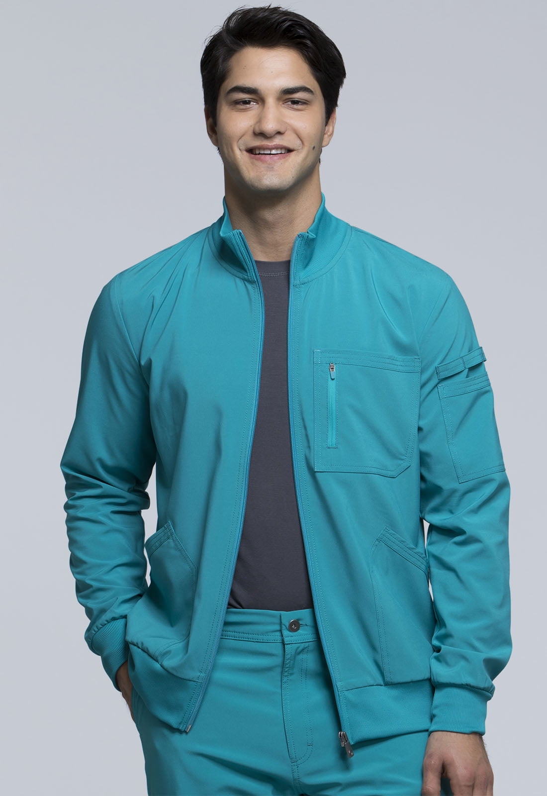 Cherokee Infinity Men Warm Up Medical Scrubs Jacket Zip Front CK305A S cherokee-infinity-men-warm-up-medical-scrubs-jacket-zip-front-ck305a-s