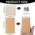 1 Bag 100Pcs Kraft Paper Envelopes with Polka Dot Paper Number 1~100 ...