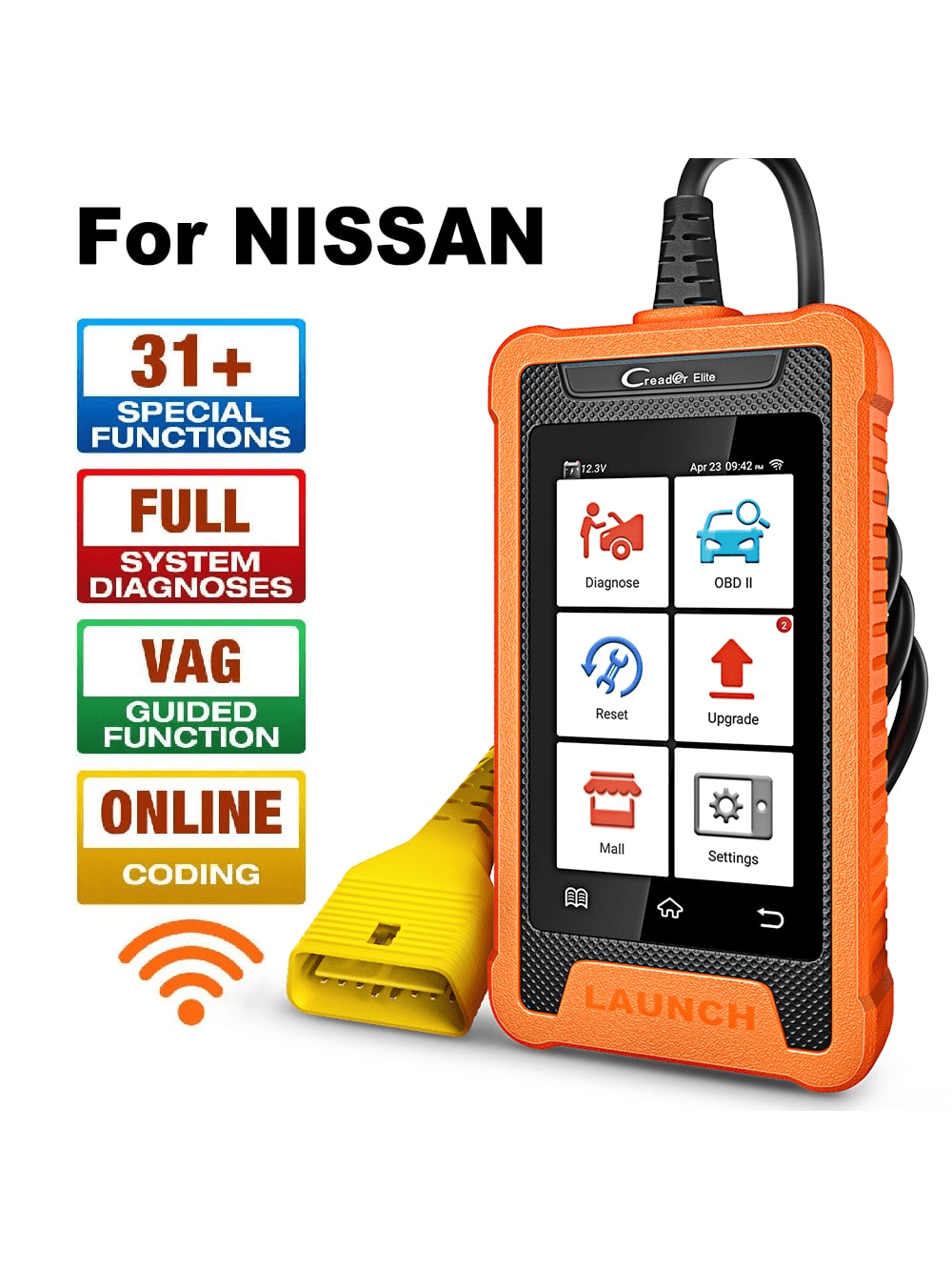 LAUNCH X431 Elite For NISSAN Full System OBD2 Diagnostic Tool Car ...