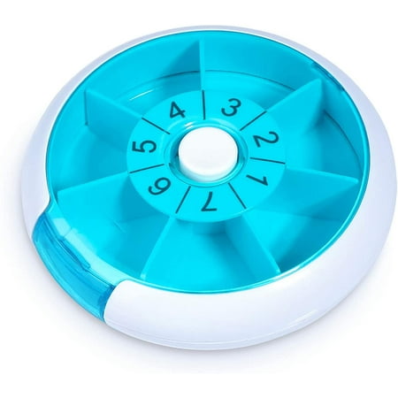 Tatum88 7 Day Daily Pill Organizer, Small Round Pill Box Medicine ...