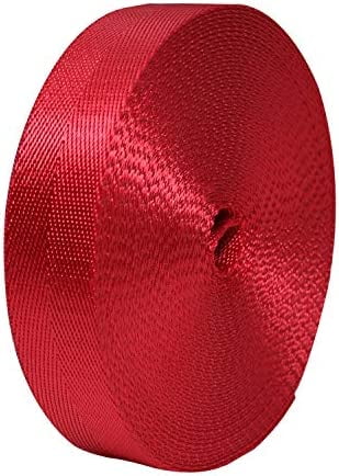 1 Inch Nylon Webbing Strap, Heavy Duty Nylon 10|25 Yard Webbing Roll ...