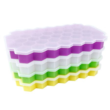 Honeycomb Ice Cubes Trays, Cube Ice Tray Storage Container Drink Shape ...