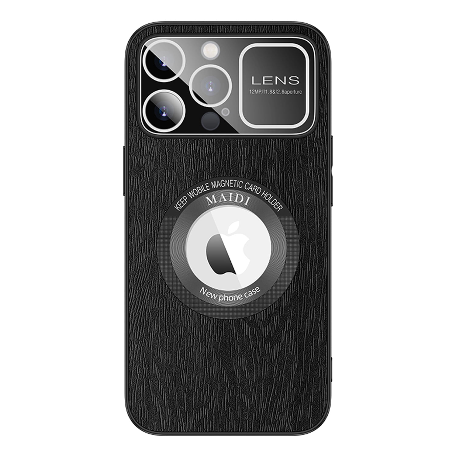 Case for iPhone 13 Pro Max, Magnetic Tree Grain PU Leather Slim Cover ...
