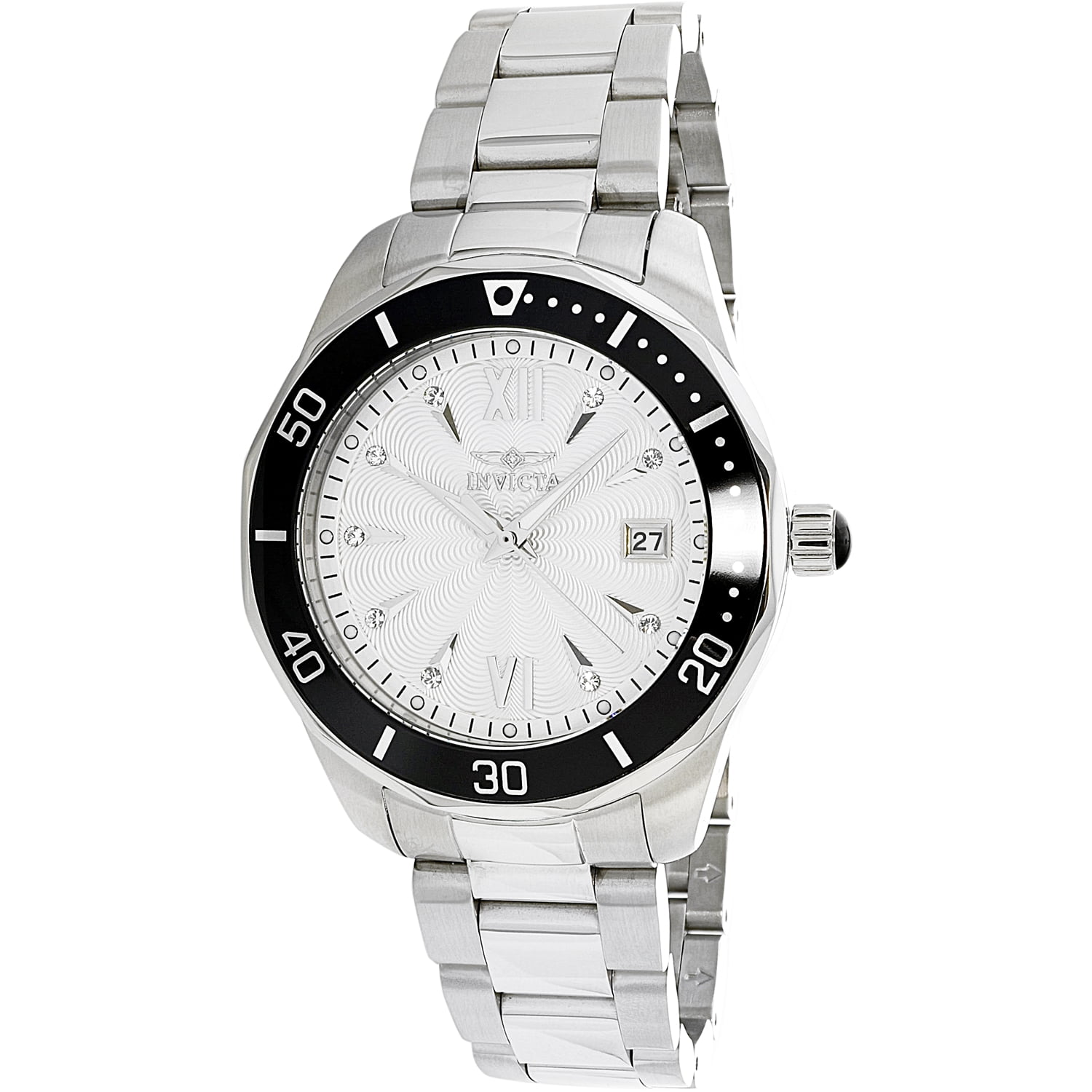 Invicta - Invicta Women's Pro Diver 21907 Silver Stainless-Steel ...