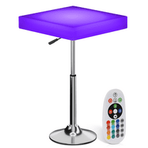 MoNiBloom LED Light Up Cocktail Table, 16 Color Changing Colors Pub ...