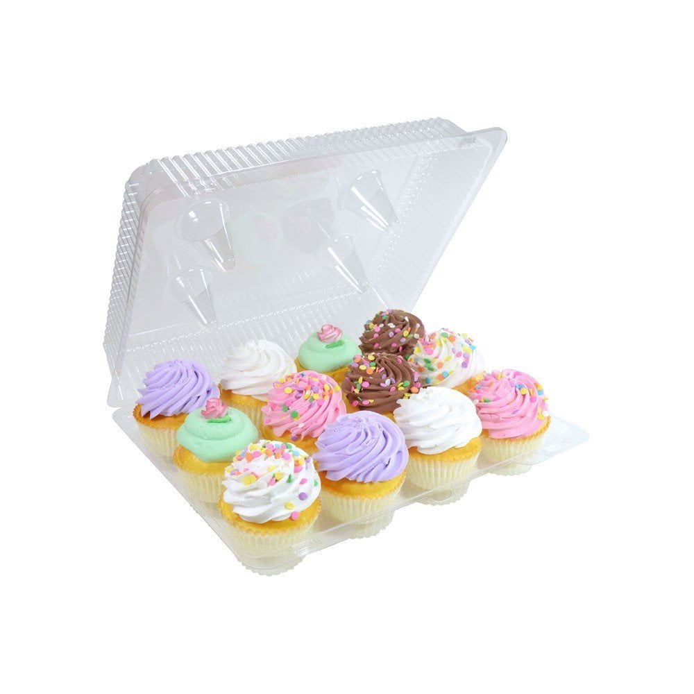 DFI Detroit Forming LBH9222 Plastic Container for 12 Cupcakes/Muffins ...