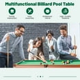 Costway Folding Pool Table Set with Foldable Legs Adjustable Foot ...