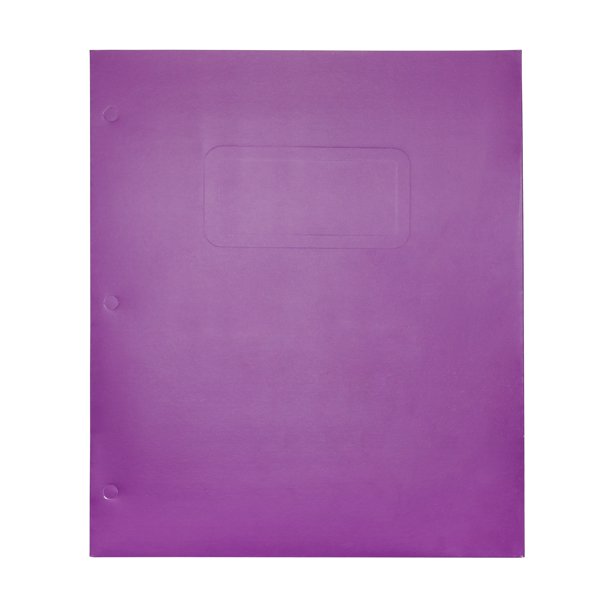 Pen + Gear Two Pocket Paper Folder, Solid Purple Color, Letter Size ...