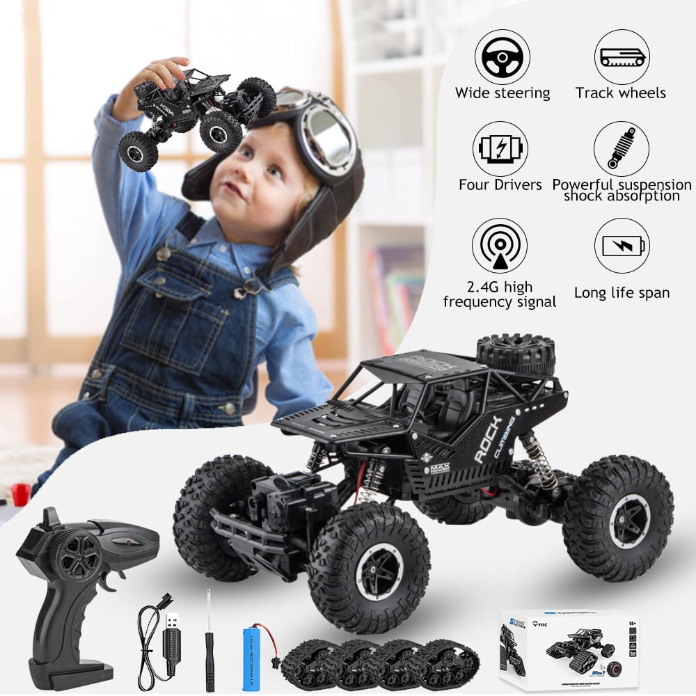 2 in 1 Remote Control Car, 1:14 Scale Remote Control Car, 4WD Dual ...