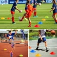 livhil 50pcs Soccer Training Cones, Plastic Agility Cones for Kids ...
