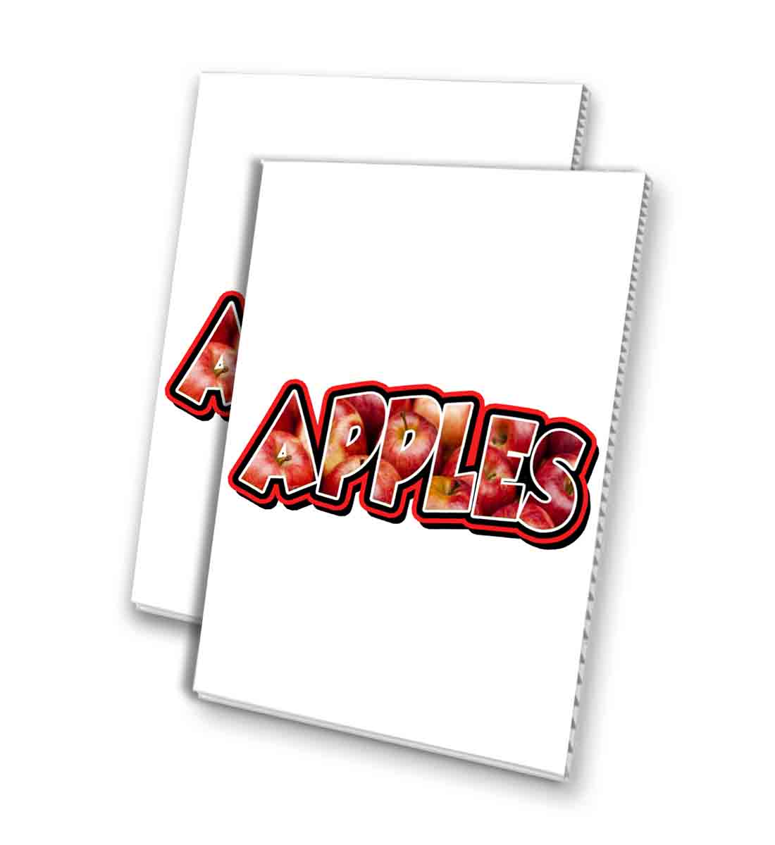 Apples (24" X 36") 4mm Corrugated Plastic Panel, Graphics Applied To 1 ...