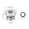 Uxcell 1/2-20UNF Internal Hex Head Pipe Fitting Plug, 3 Pack Male ...