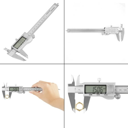 Vernier Caliper, Stainless Steel Multiple Buttons Scale Electronic ...