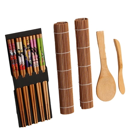 Justharion Sushi Maker Set Curtain Rice Making Roll Cooking Tools ...