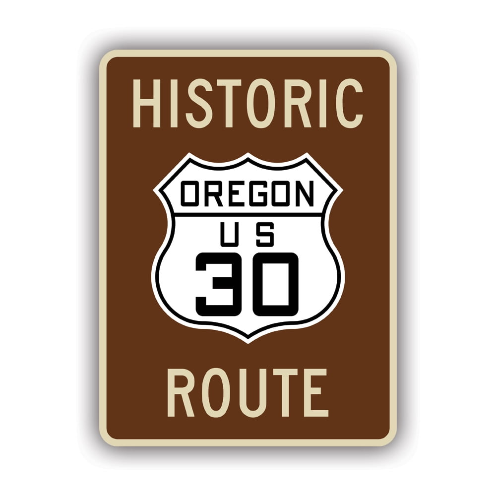 Historic US Route 30 Sign Sticker Decal - Self Adhesive Vinyl ...