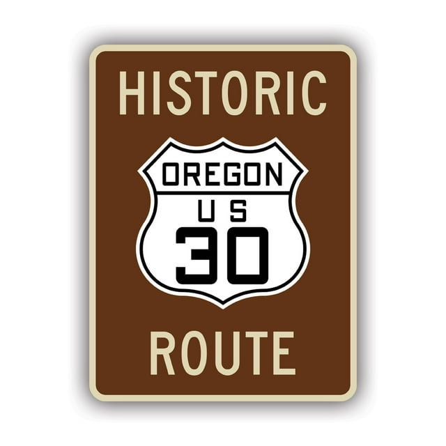 Historic US Route 30 Sign Sticker Decal - Self Adhesive Vinyl ...