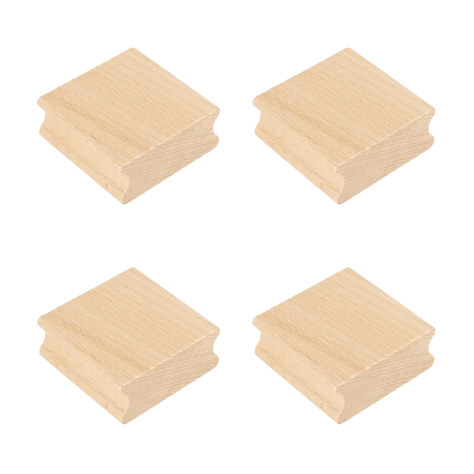 Click here for Uxcell 50x50mm Wooden Stamp Block  4 Pcs Blank Rub... prices