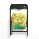 Minecraft 3 Piece Square Metal Folding Table And Chair Set, Green, 24 ...