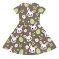 Angala Toddler Girls Dresses A Line Dresses Short Sleeve Crew Neck ...