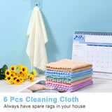 6 Pack Microfiber Rag Bulk Multi-Functional for House Furniture ...