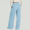 Aboser Women's Wide Leg Cargo Sweatpants with Pockets Athletic Fit Lounge Joggers Casual ...