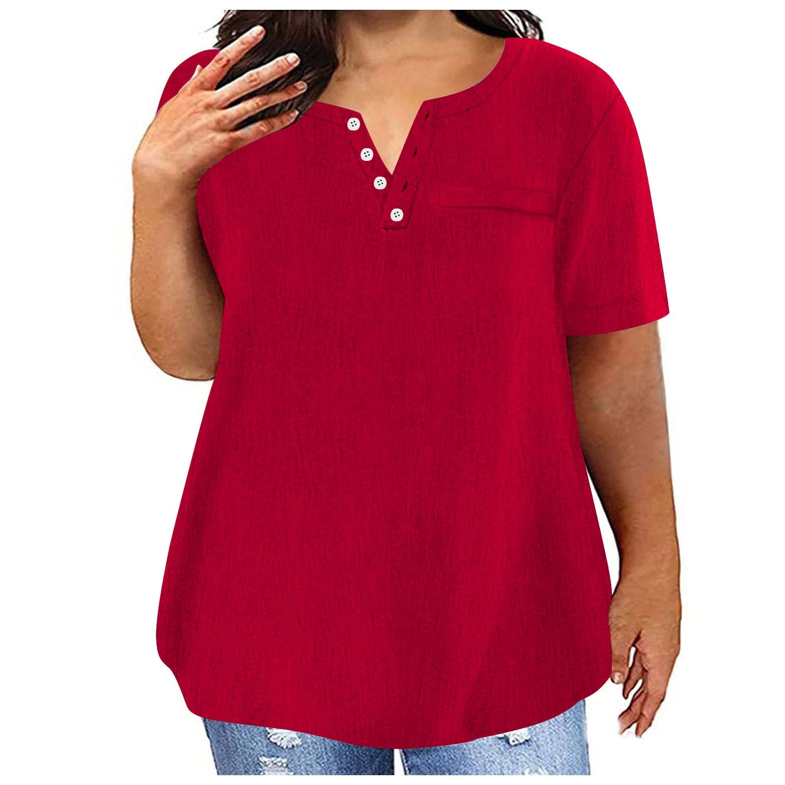 Click here for Timegard Womens Plus Size Tops Drop Shoulder Short... prices