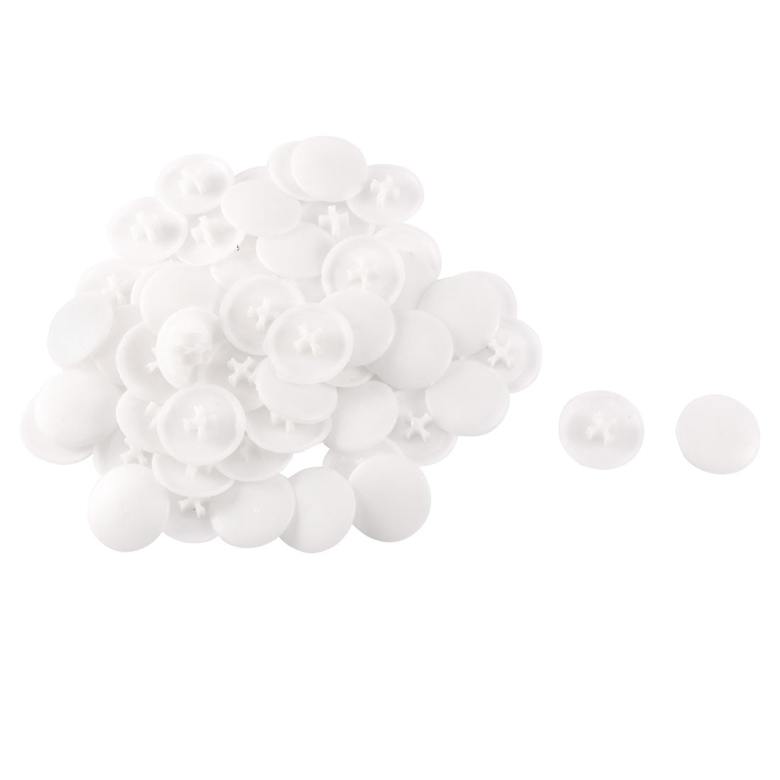 Click here for Unique Bargains 17mm X 4.5mm Round Shaped White Pl... prices