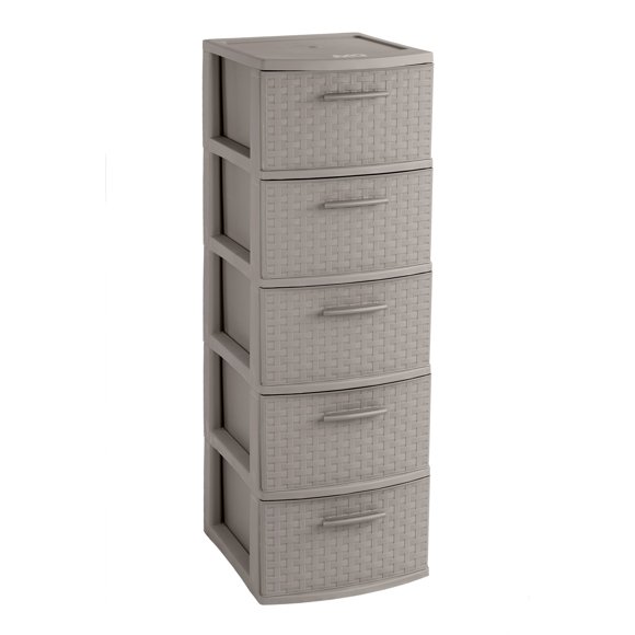 5 Drawer Plastic Storage