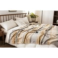 Fennco Styles Striped Design Plush Extra Warm and Soft Throw Blanket 59 ...