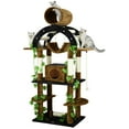 Go Pet Club Large Indoor Climbing Cat Tree & Condo, 71-in Tall Perch ...