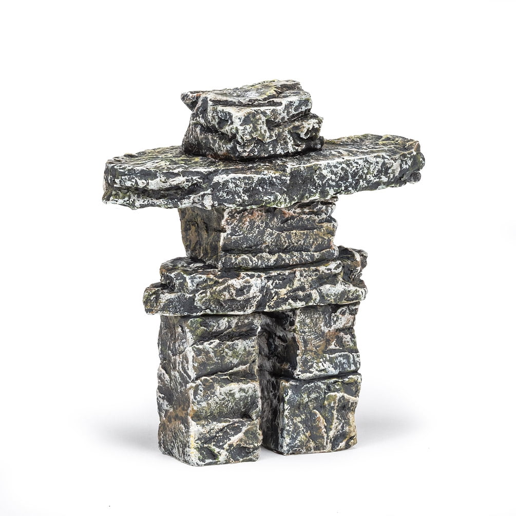 Set of 12 Stone Look Inukshuk Figure - Walmart.com