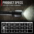 COAST XP80R 15000 Lumen Rechargeable Dual-Power LED Flashlight ...