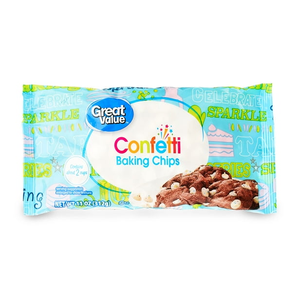 Great Value Confetti Baking Chips, 11 oz - Walmart.com