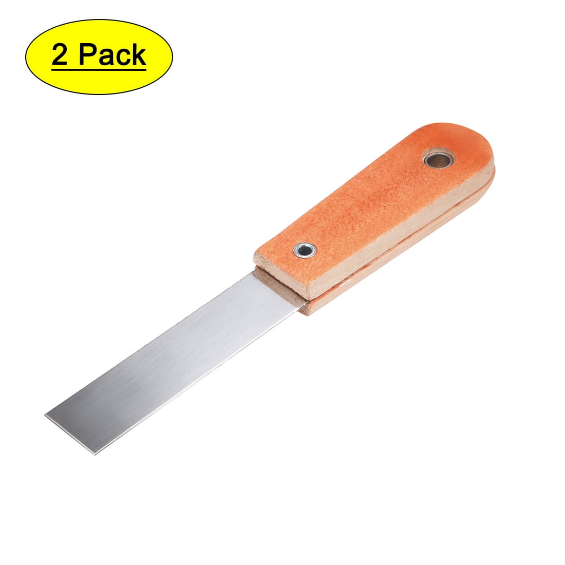 Uxcell 1" Cr-V Steel Flexible Broad with Wooden Handle Putty Taping ...