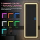 LVSOMT 47"x16" Full Length LED Mirror with RGB Lights, Wall-Mounted ...