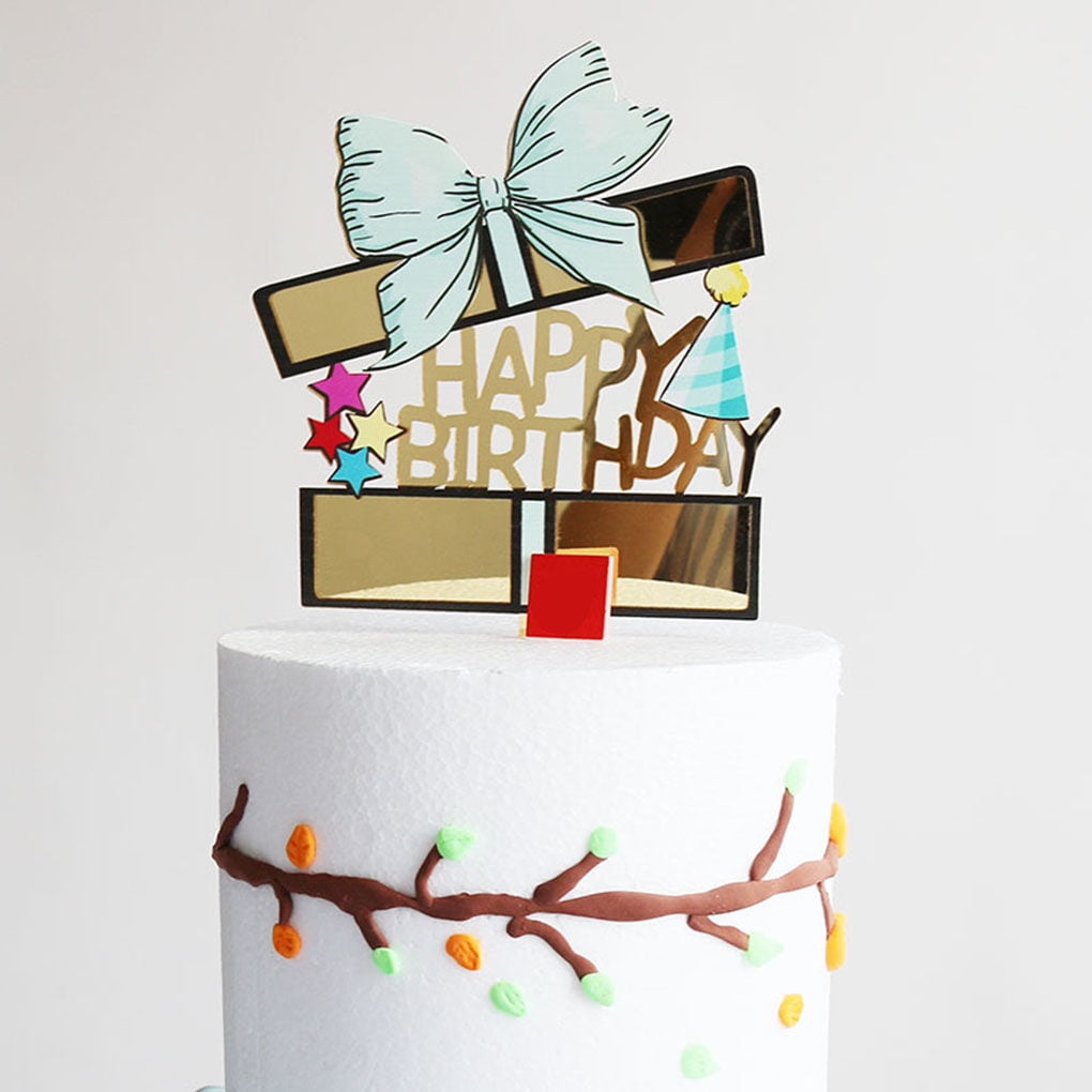 Click here for Mmirethe Kids Birthday Cake Topper Acrylic Cake De... prices