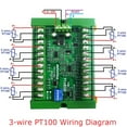 8ch Dc 8~30v Pt100 Rtd Rs485 Temperature Sensor Module Modbus Rtu Platinum Thermal Resistance