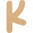 Unfinished MDF Wood Letter K, Craft Alphabet 7'' Tall DIY Wall Décor ...