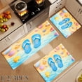 3PCS Kitchen Rugs, Welcome Door Mat set, Home Decoration for Front Door ...
