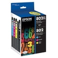 Epson 802XL Black & 802 CMY Ink Cartridge Combo Pack, High Yield Black ...